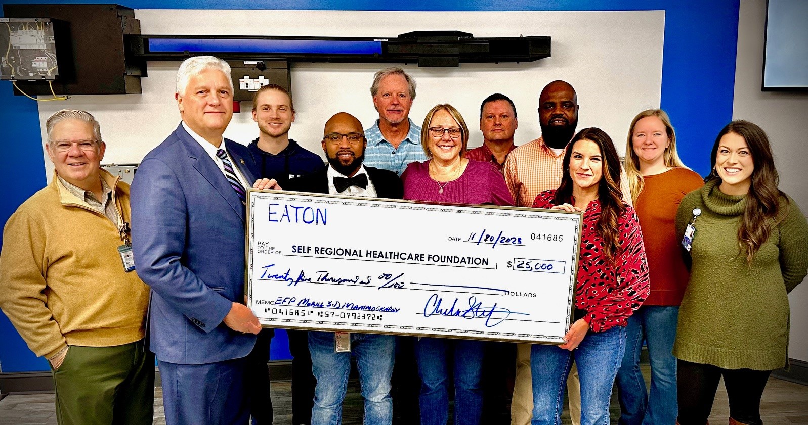 $25,000 Donation from Eaton Corporation – Self Regional Healthcare ...